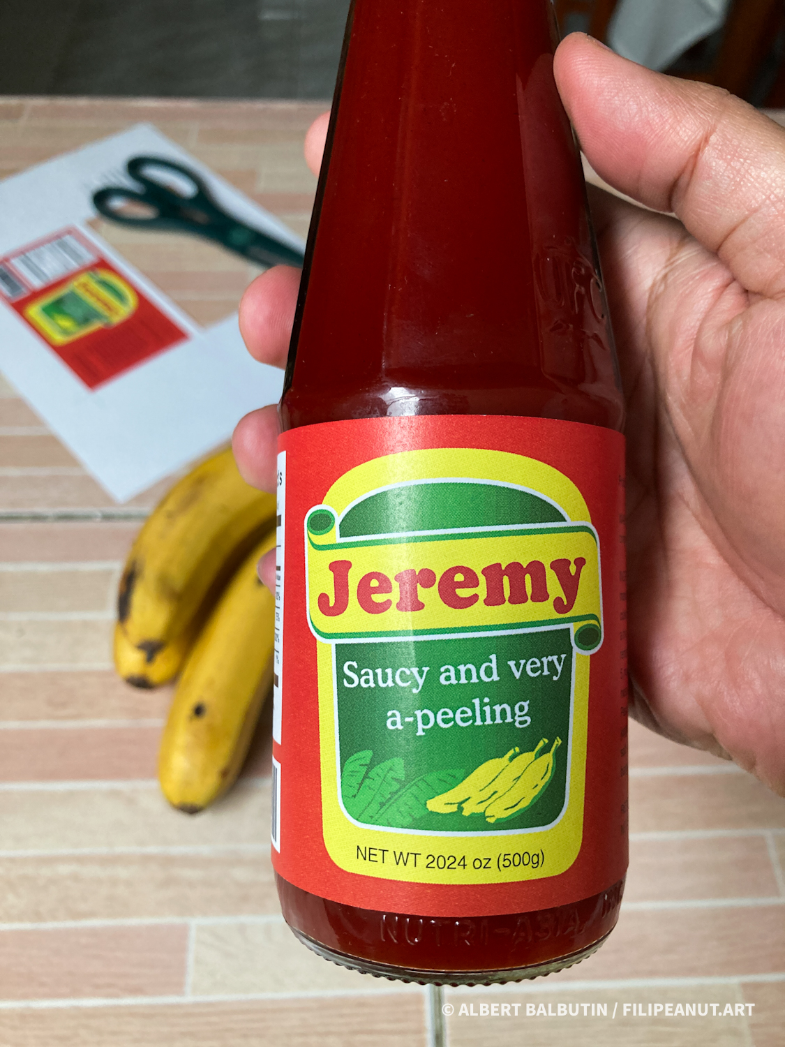Personalized banana ketchup label - Filipeanut